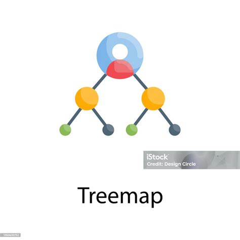 트리맵 벡터 플랫 아이콘 디자인 일러스트레이션입니다 흰색 배경 Eps 10 파일에 웹 분석 기호 개념에 대한 스톡 벡터 아트 및