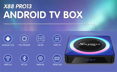 Android Tv Box 2025 X88 Pro Android 13 0 Tv Box With 4gb Ram 32gb Rom Rk3528 Quad