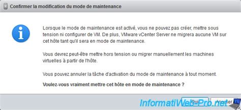 Put The Vmware Esxi 67 Server In Maintenance And Manage The Automatic Shutdown And Startup Of