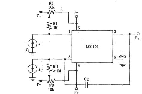 Drift Zeroing Circuit Of Logarithmic And Logarithmic Ratio Amplifier Log101 104 Basic Circuit