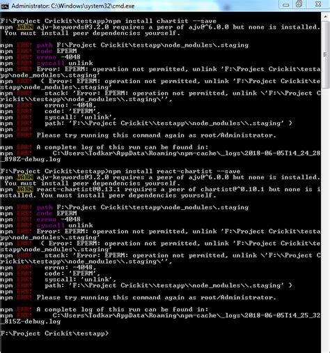 Nodejs I Am Getting Error While Installing Node Modules On Windows 7