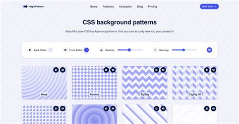 I Made A Simple Tool To Create Beautiful CSS Backgrounds For Free Css Background Patterns