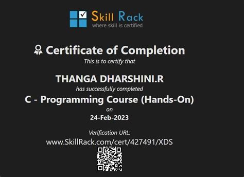 Thanga Dharshini R On Linkedin 🚀 Excited To Share My Achievement 🚀 I Have Successfully