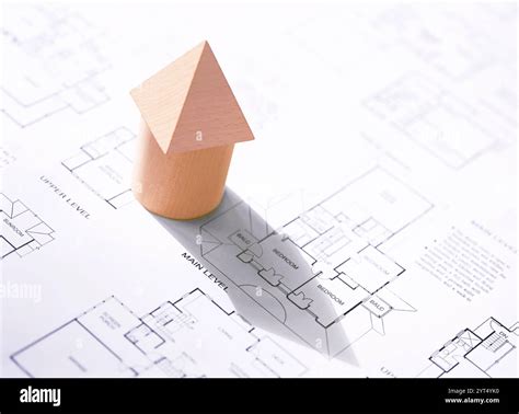 Floor Plans And Building Block Houses Stock Photo Alamy