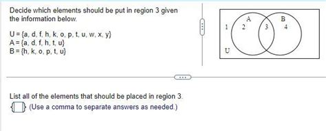 Solved Given Sets X Y Z And U Find The Set X XY Using Chegg Com