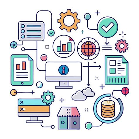 Ilustración De Desarrollo Web Desarrollo De Aplicaciones Marketing Digital Y Servicios De Ti