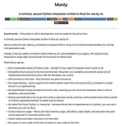 Docker For Ai Agents Is Officially Over Pydantic Just Dropped Monty