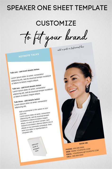 Customizable Peachy Orange Canva Template