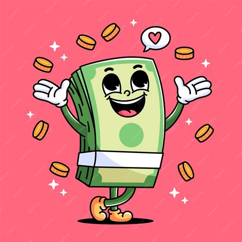 Premium Vector Happy Money Cartoon