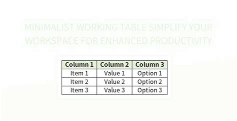 Minimalist Working Table Simplify Your Workspace For Enhanced
