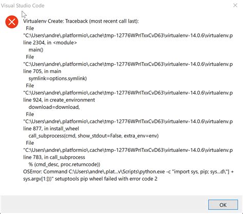 Visual Studio Code Extension Install Error PlatformIO IDE PlatformIO Community