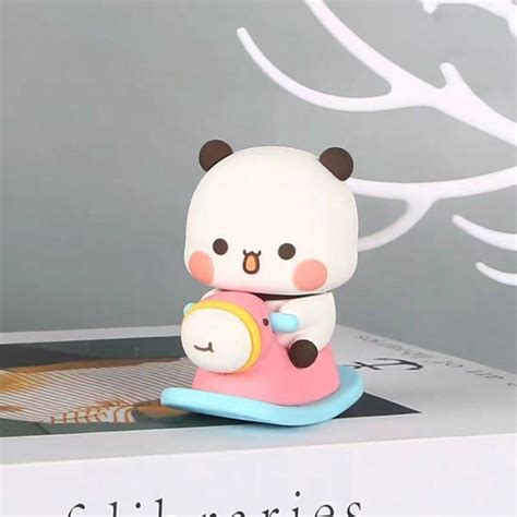 Bubu Dudu Figure Panda Bear Toys Collectible Cute Action Kawaii Bear Toy Doll Ornament Home