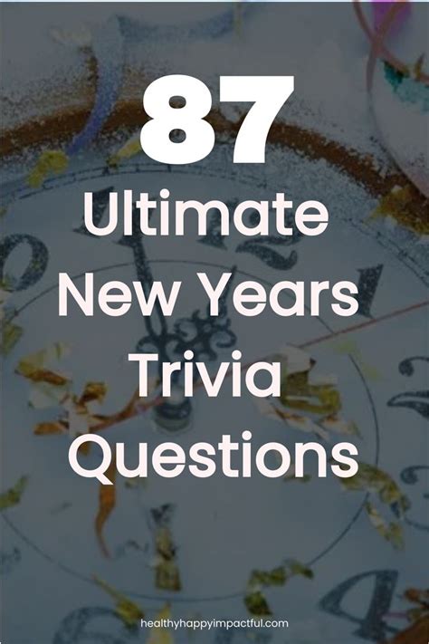 87 Fun New Years Trivia Questions & Answers Quiz (2024-25) | Fun trivia questions, Trivia ...