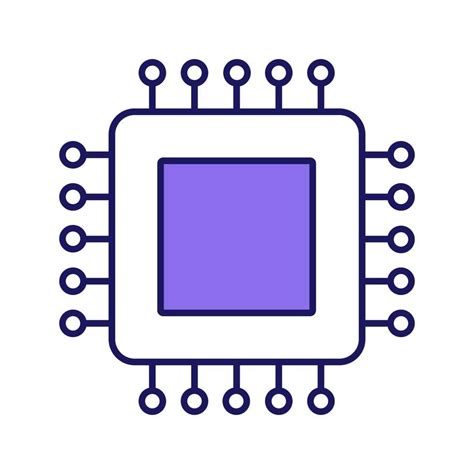 Processor Color Icon Microprocessor Cpu Chipset