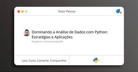 dominando a análise de dados com python estratégias e aplicações