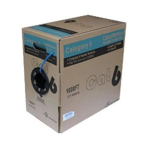Cat6 Utp Copper Ethernet Network Solid Cable Reel Box 305m Cat6box Uk