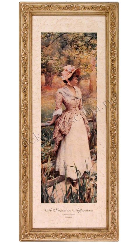 Дама в саду — классические картины в гостиную зал из Италии в интернет магазине «Декор Тоскана