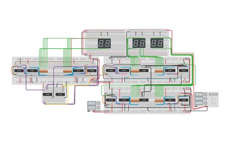 Circuit design Relogio digital - Tinkercad