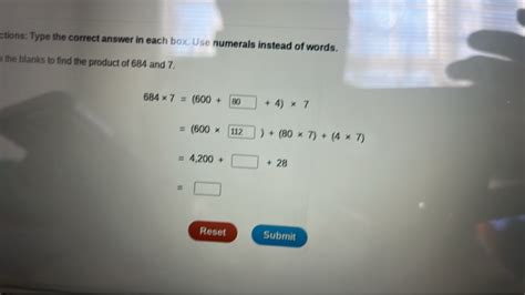 ctions type the correct answer in each box use numerals instead of word