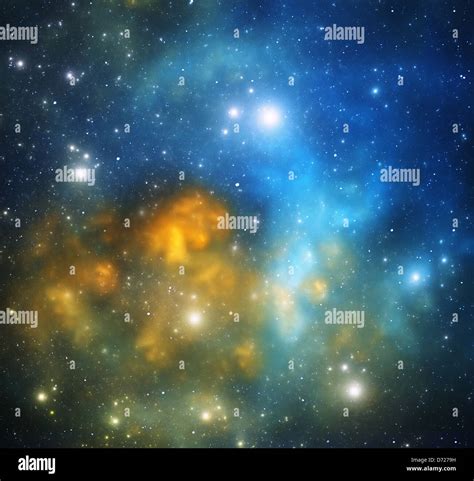 Gold Galaxy Space