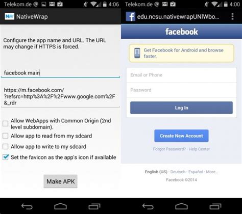 NativeWrap For Android Turns Websites Into Apps To Improve Your Privacy GHacks Tech News