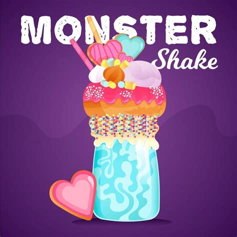 Free Vector Hand Drawn Monster Shake