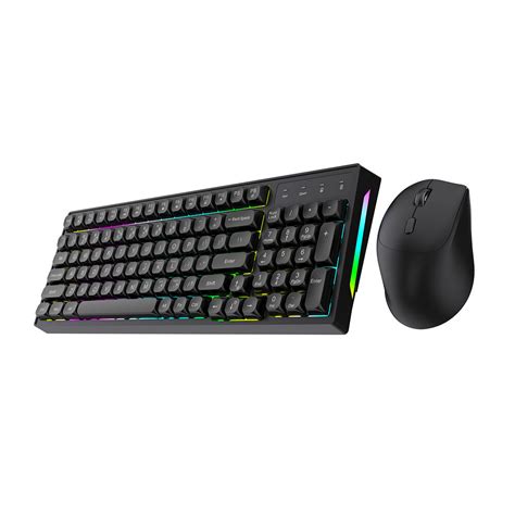 Wireless Bluetooth Keyboard And Mouse Set Usb Dual Bt Rechargeable