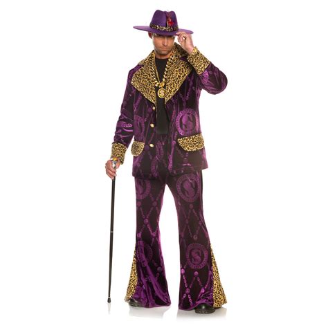 Big Playah Purple Pimp Costume Stoners Funstore