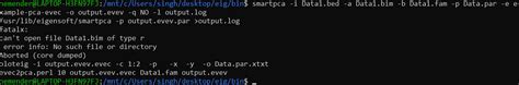 error while working with eigensoft command smartpca command · issue 81