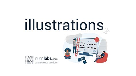 illustrations for numlabs data science services on behance