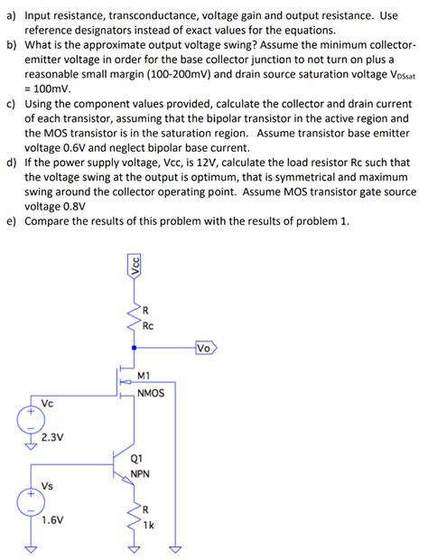 solved 3 consider the mixed cascode circuit shown in the