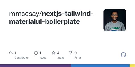 Github Mmsesaynextjs Tailwind Materialui Boilerplate