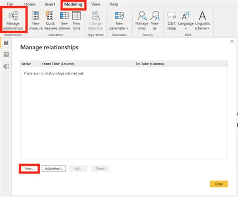 Date Dimension Table Relationship Power Bi Dax Query
