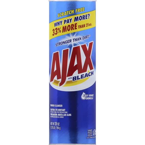 Ajax Powder Cleanser With Bleach 28 Oz From Walmart Instacart