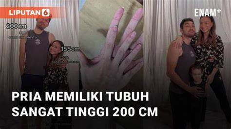 Video Pria Memiliki Tubuh Sangat Tinggi Pasangan Ini Curi Perhatian Netizen Enamplus