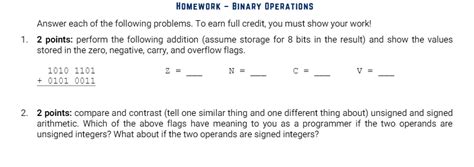 Solved Homework Binary Operations Answer Each Of The