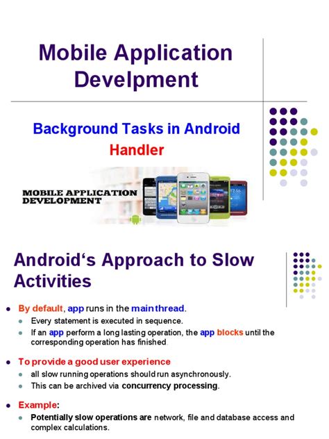 Itmc311 Lecture 6 Background Tasks In Android Handler Pdf Thread