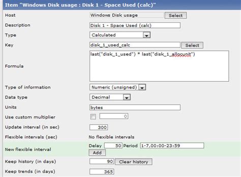 Using Zabbix For Snmp Monitoring Disk Usage Percent For Windows Hosts