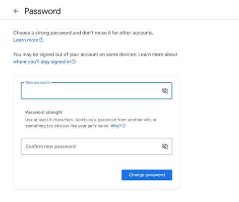 How To Change Google Password On Any Device