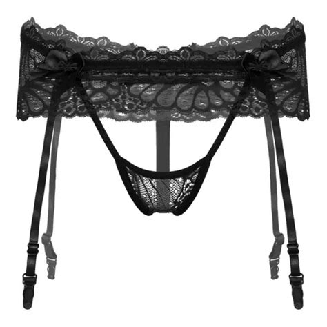 Tanga Calzón Sexy Con Liguero Hotwife Mercadolibre