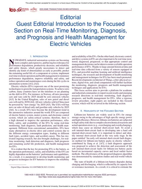Pdf Editorialguest Editorial Introduction To The Focused Section On