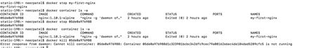 Docker Is Stopped Still Webpage Is Rendered In Browser Stack Overflow