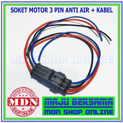 Jual Kabel Soket Motor Pin Anti Air Shopee Indonesia