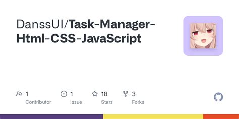 Task Manager Html CSS JavaScript Index Html At Main DanssUI Task