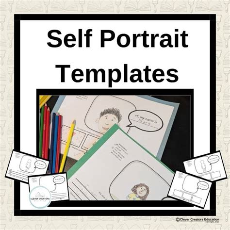 Self Portrait Template 1st Day Of School By Clever Creators Education