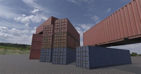 Industrial Shipping Container Unity Asset Store Pbr Textured
