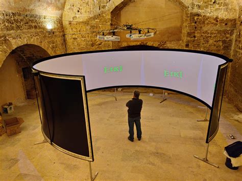 180° Curved Projection Screen For Flight Simulator System Buy Curved