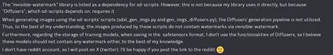 Kohya About The Invisible Watermark Issue Kohya Scripts Does Not Use