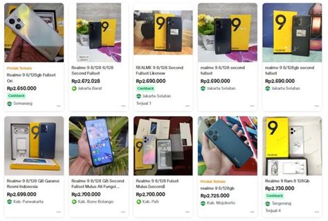 Harga HP Second Realme 9 8 128GB November 2022 Desain Cakep Cuma 2 Jutaan Semua Halaman