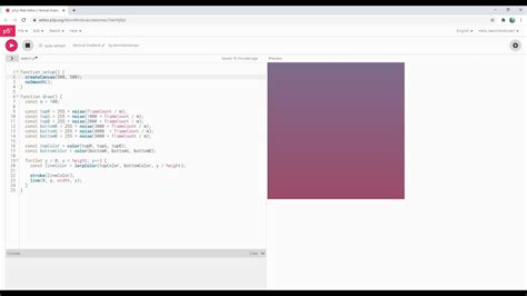 Vertical Gradient P5js Lets Code Genuary 24 Youtube